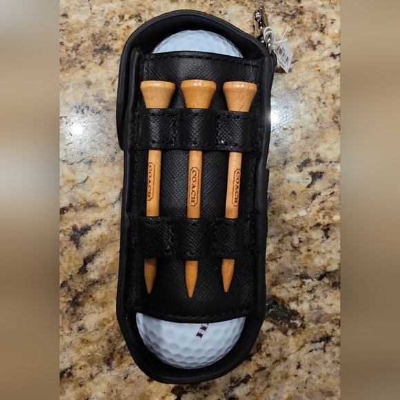 Coach | Storage & Organization | Nwt Coach Golf Ball Caddy Set In Black ...